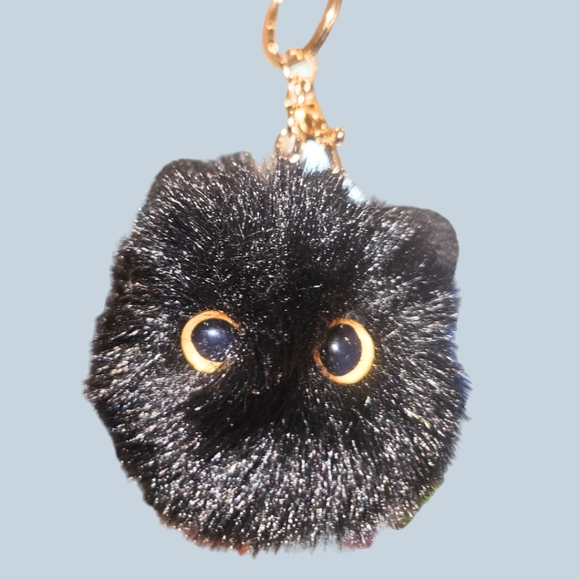 Accessories | New Fuzzy Cat Keychain | Poshmark